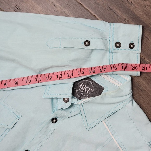 BKE | Shirts | Bke Buckle Button Up Long Sleeve Western Shirt Mens Sz ...
